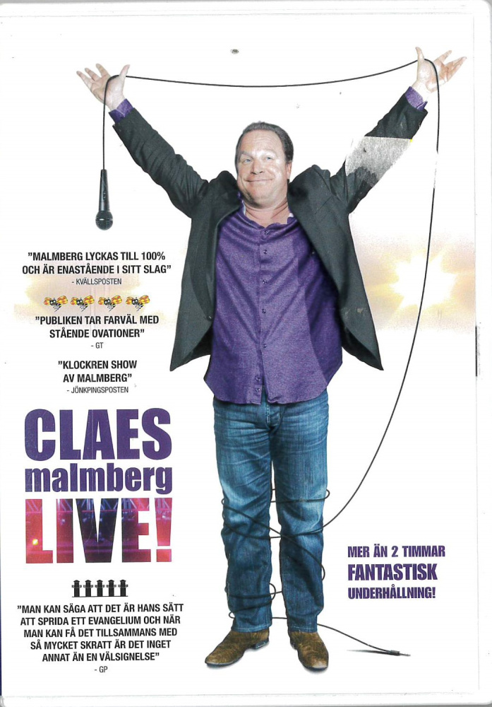 Claes Malmberg Live (dvd) beg - Boa