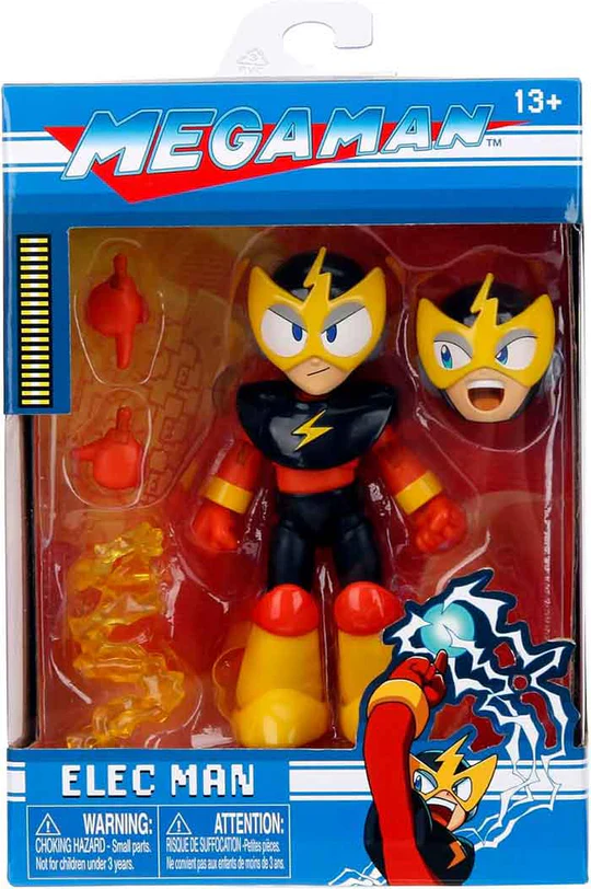 Megaman 4 Inch Action Figure 1/12 Scale Wave 2 - Elec Man - Boa