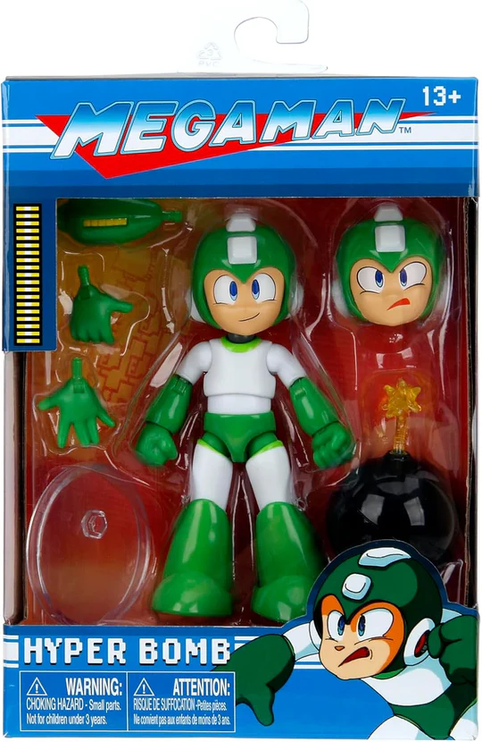 Megaman 4 Inch Action Figure 1/12 Scale Wave 2 - Mega Man Hyper Bomb - Boa